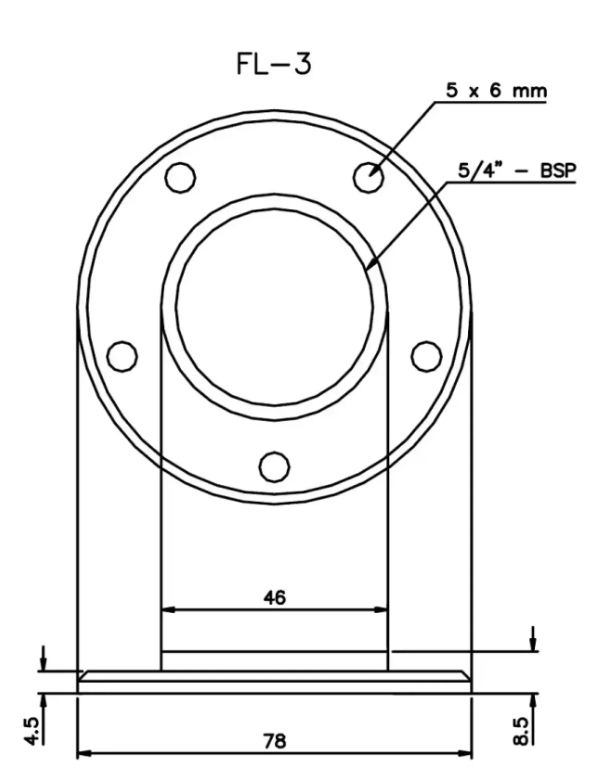 Wema FL-3 Tank Sender Flange Adaptor